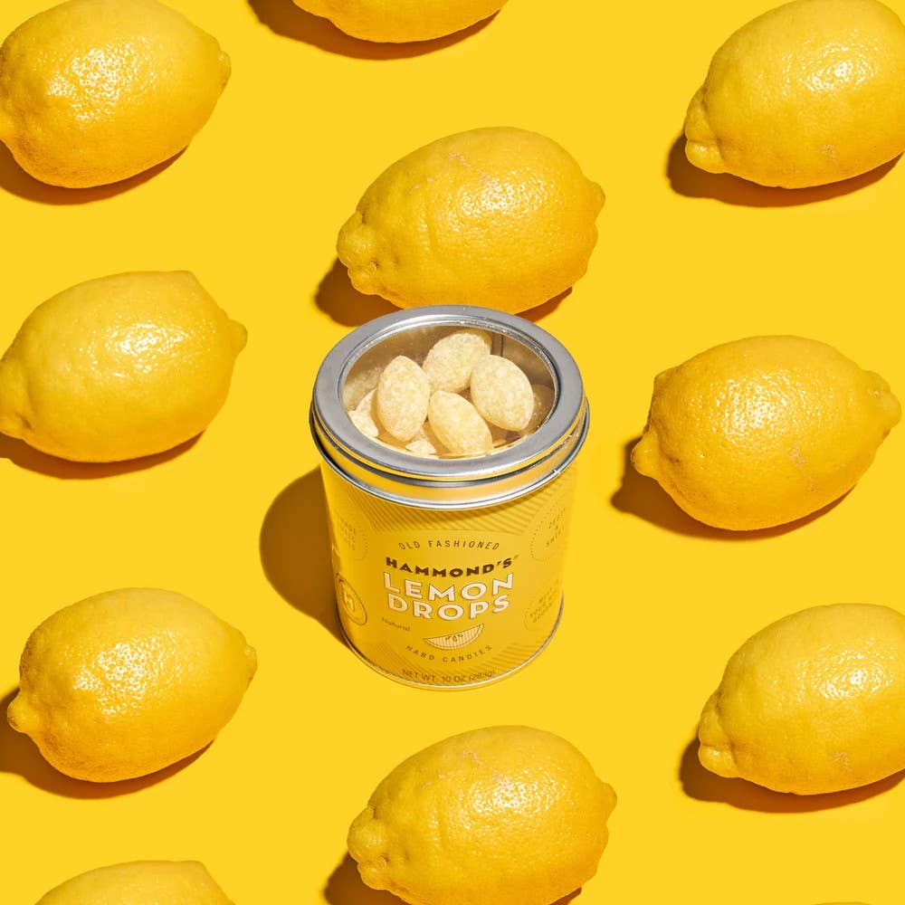 Old-Fashioned Pantry Candy - Natural Lemon Drops - 10 oz Tin ...